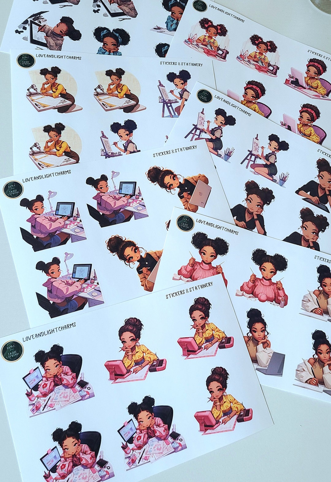 Creative Cuties Sticker Ticker Collection - Daily Journal, Scrapbook - Etsy