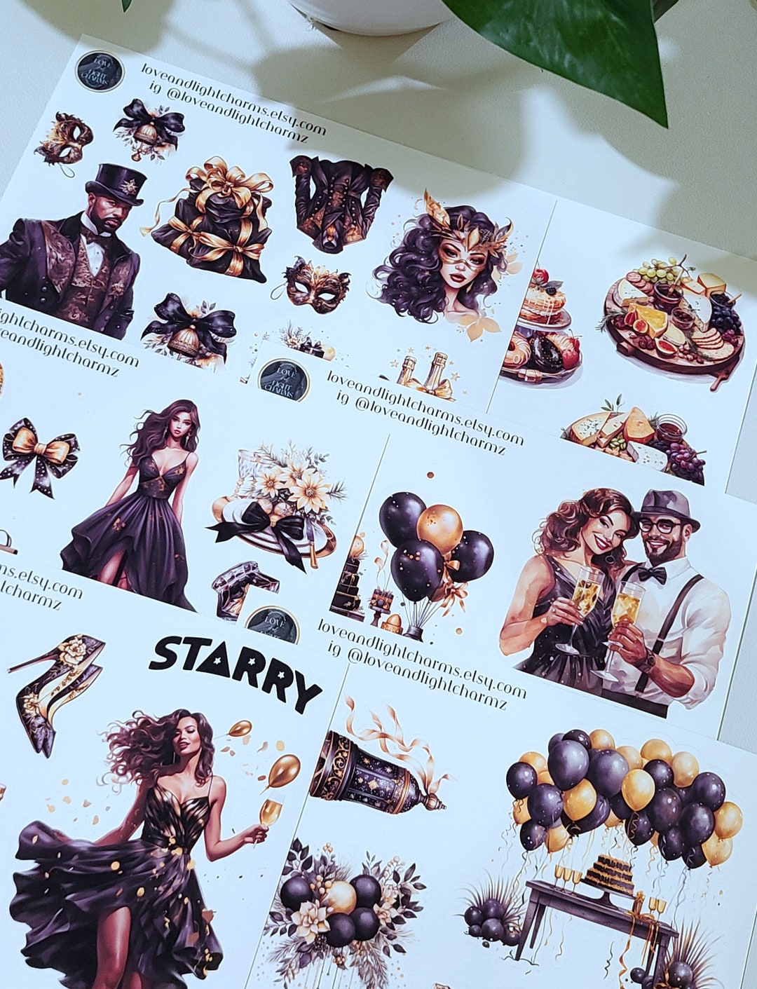 Starry Sticker Collection Daily Journal Sheets - Etsy