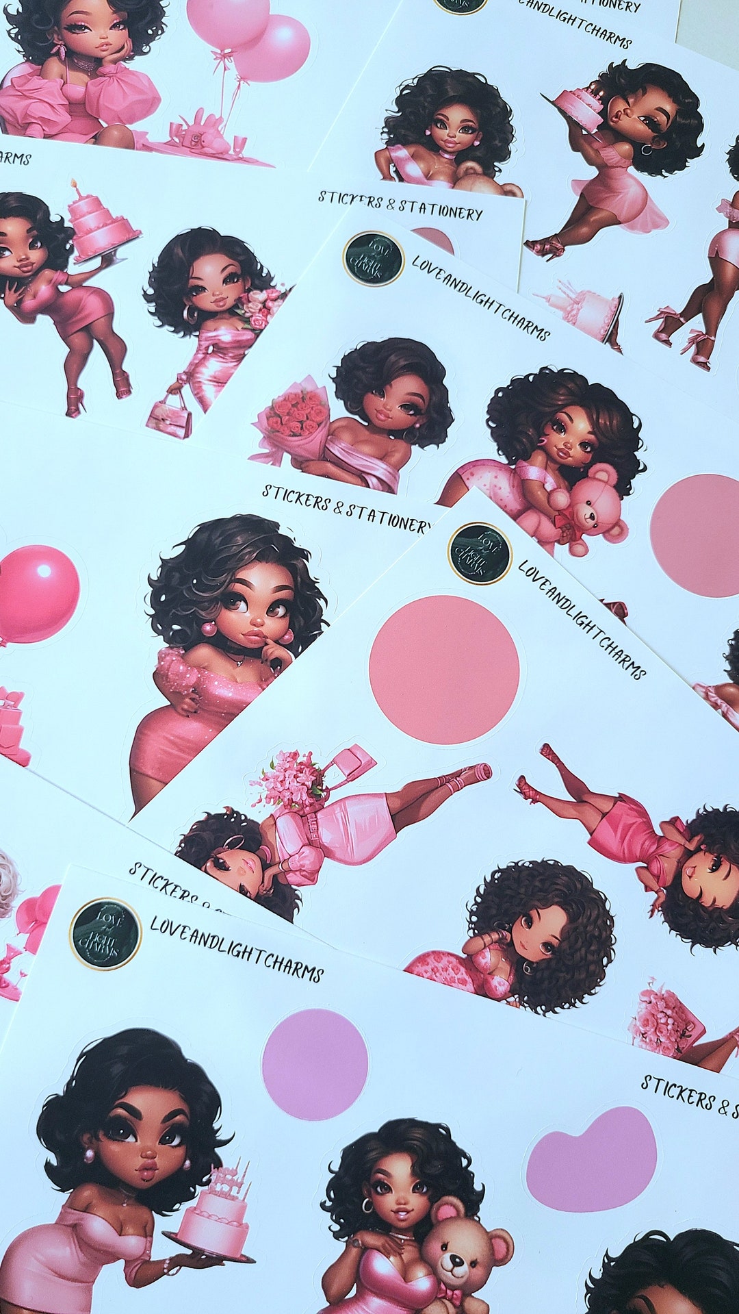 Birthday Cuties Sticker Ticker Collection Daily Journal, Scrapbook - Etsy