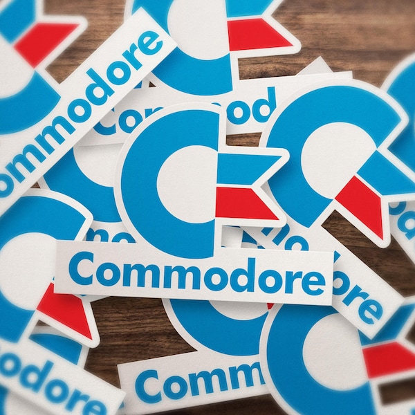 Commodore Logo Sticker - Etsy