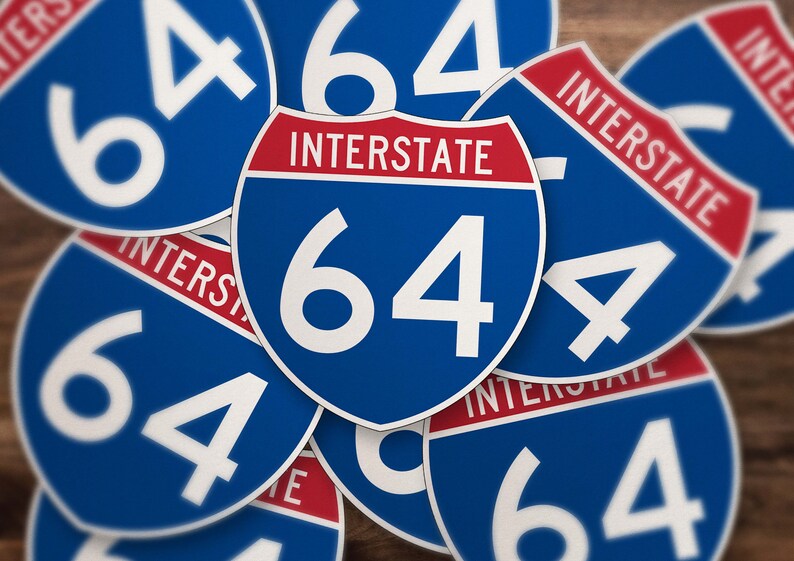 Interstate 64 Sticker - Etsy