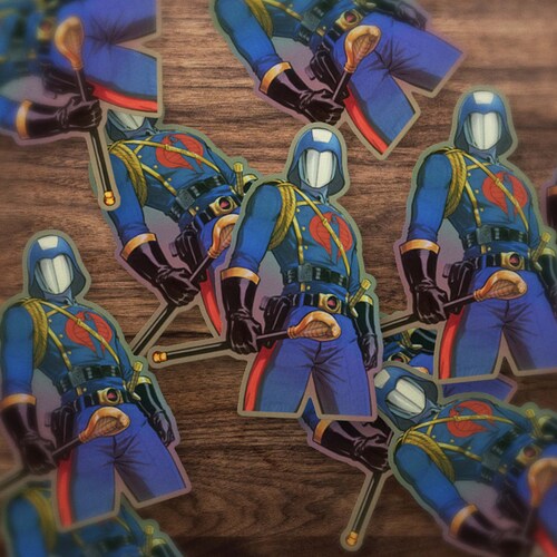 G.I. Joe Cobra Commander Vinyl Sticker | Etsy