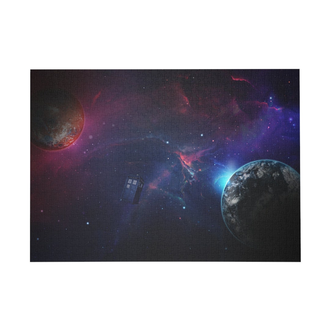 Tardis Dr. Who Sci Fi Galaxy Puzzle (96, 252, 500, 1000-piece) - Etsy