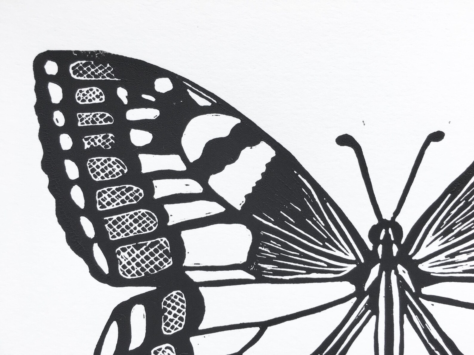 Swallowtail Butterfly Lino Print | Handmade Original Artwork | Wall Art ...