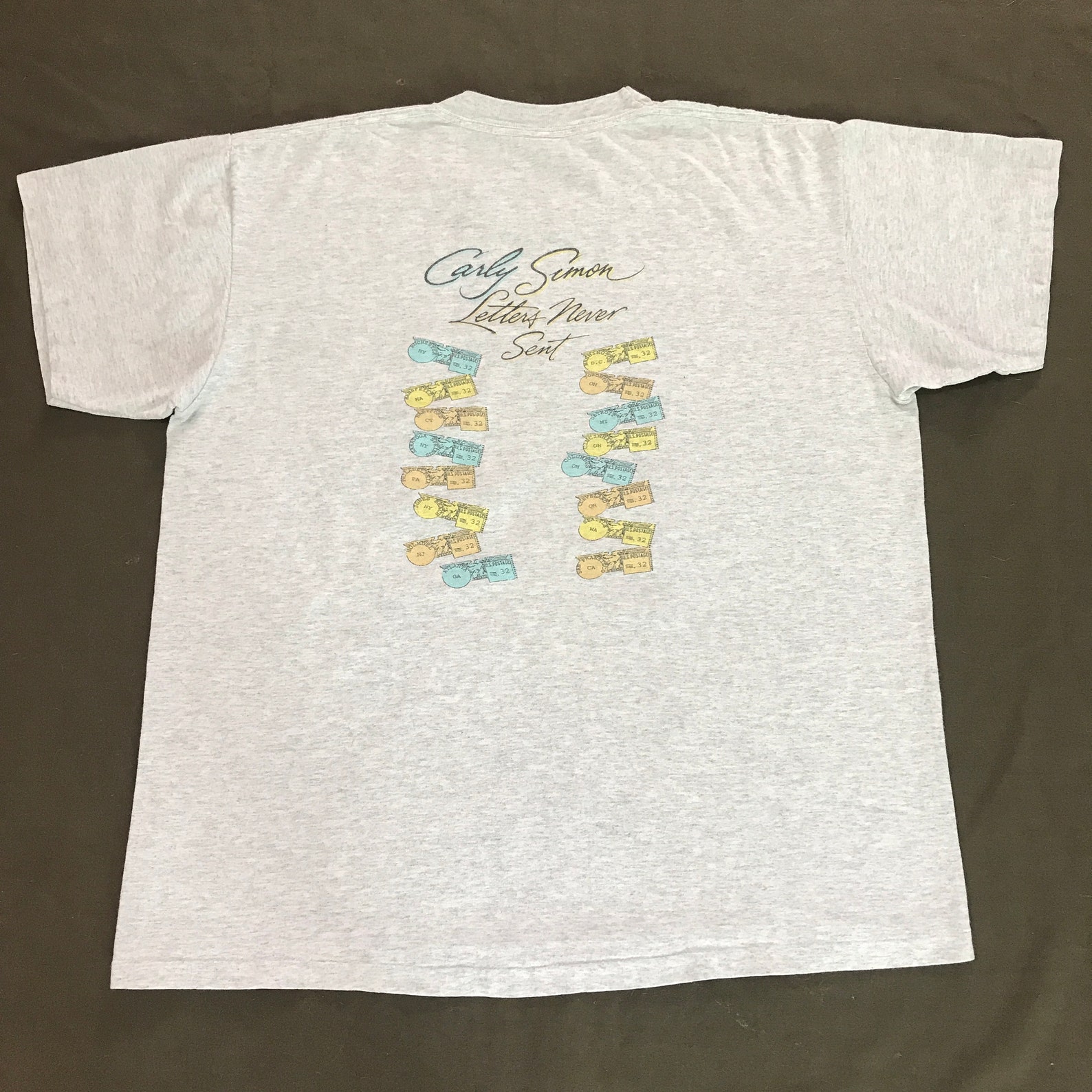 Rare Vintage 90s 1995 Carly Simon Letters Never Sent Tour Promo Tee ...