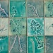 Tile Set 'spring Garden', Handmade Ceramic Tiles, Hand-painted Bathroom ...