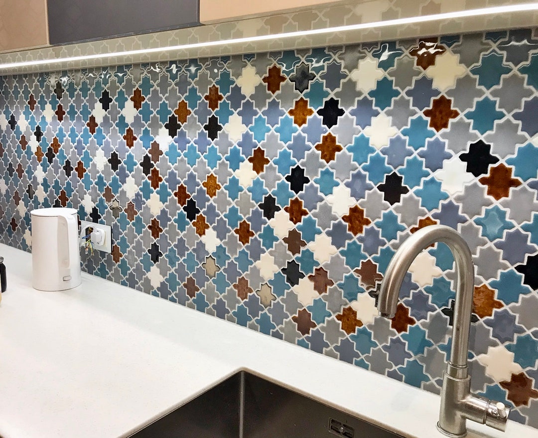 Tiles Set "journey to Orient" in Blue,handmade Ceramic Tiles,wall Tiles ...