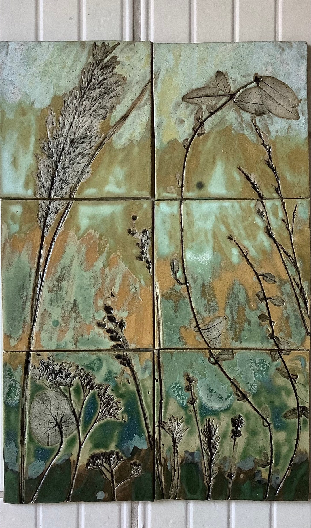 Tiles, Handmade Ceramic Tiles, Wall Art, Ceramic Decor, Plant Decor ...