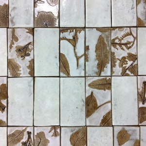 Tiles Set Porcelain Flowers Ii,handmade Ceramic Tiles,handpainted Tiles ...