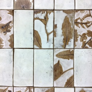 Tiles Set Porcelain Flowers Ii,handmade Ceramic Tiles,handpainted Tiles ...