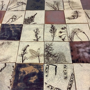 Tiles Set "from a Country Cottage Iii",handmade Ceramic Tiles,natural ...