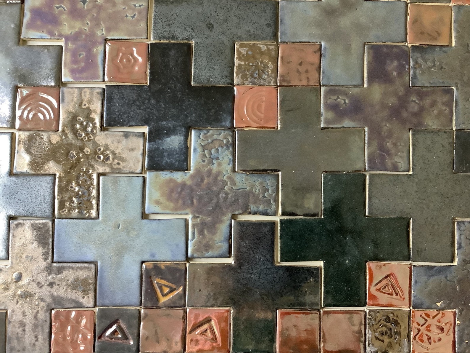 Tiles ""in the Forge",tiles,handmade Ceramic Tiles,black Multicolored ...