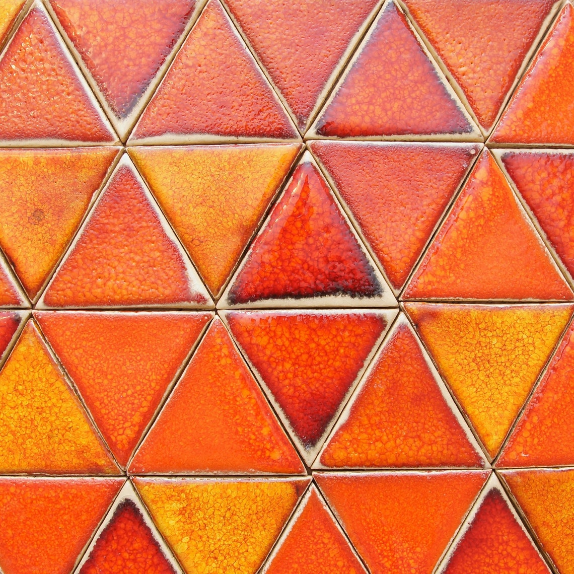 Tiles set Volcanic lavahandmade ceramic | Etsy