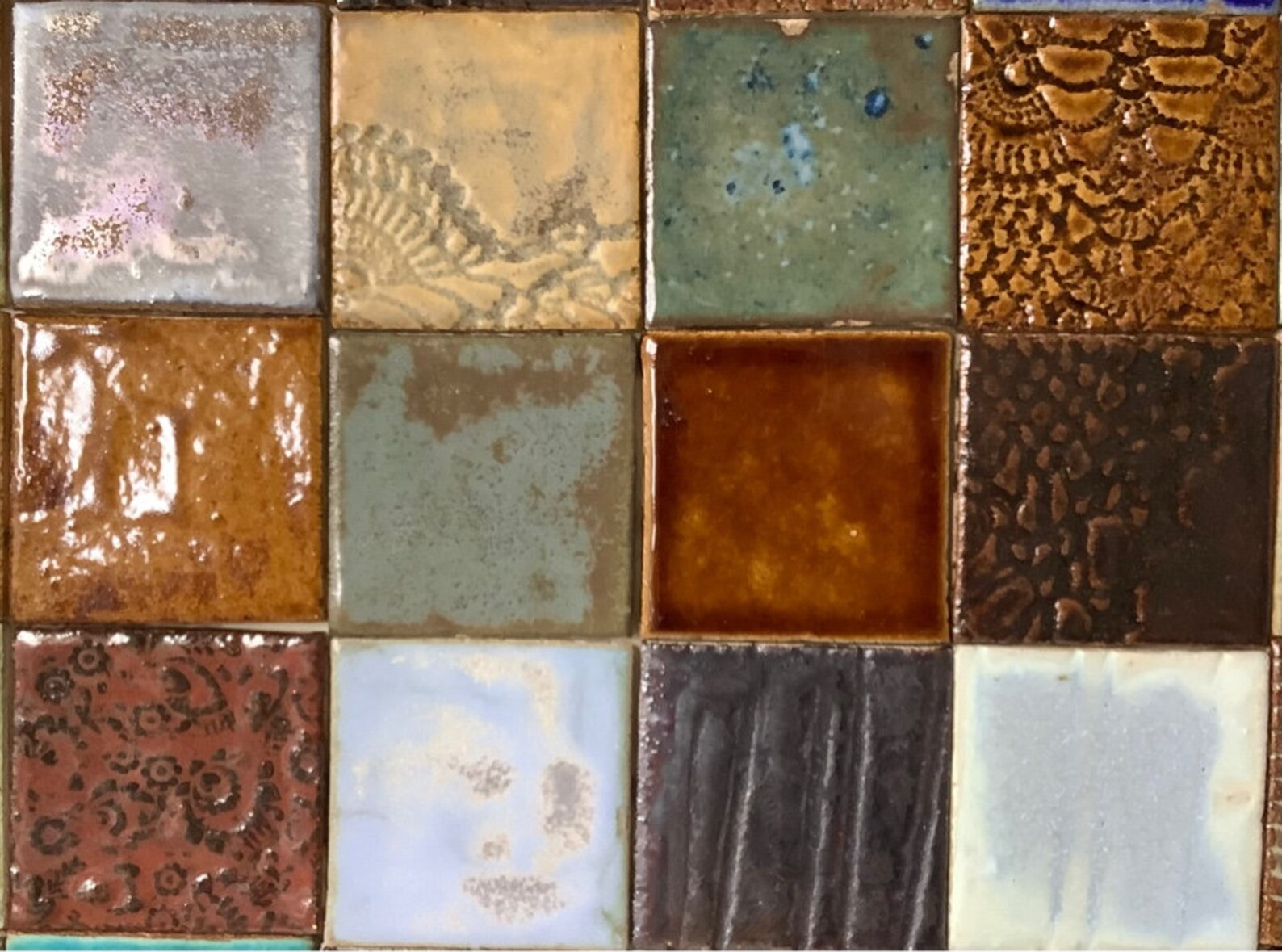 Tile Set Colorful Mixture, Handmade Ceramic Tiles, Color Tiles ...