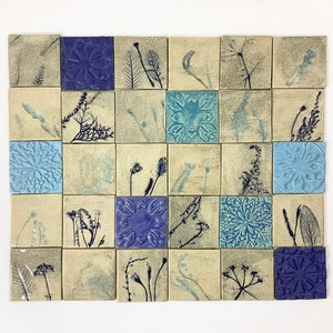 Tiles Set "from a Country Cottage V",handmade Ceramic Tiles,natural ...