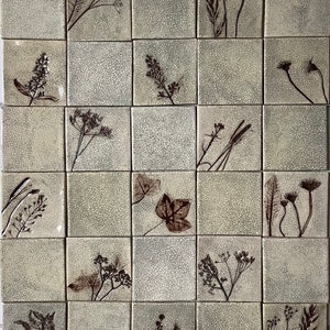 Tiles Set "from a Country Cottage Vi",handmade Ceramic Tiles,natural ...