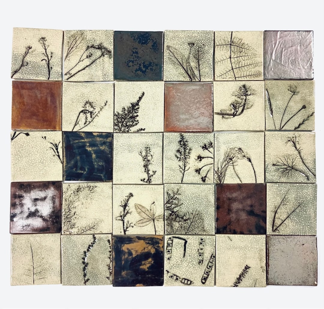 Tiles Set "from a Country Cottage Iii",handmade Ceramic Tiles,natural ...