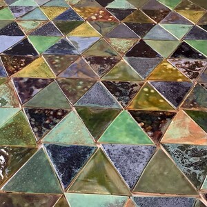 Tiles "autumn Forest",handmade Ceramic Tiles, Green Tiles,handicraft ...