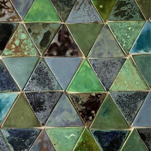 Tiles "autumn Forest",handmade Ceramic Tiles, Green Tiles,handicraft ...