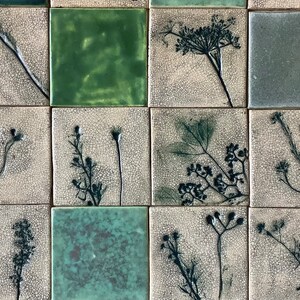 Tiles Set "from a Country Cottage Iv",handmade Ceramic Tiles,natural ...