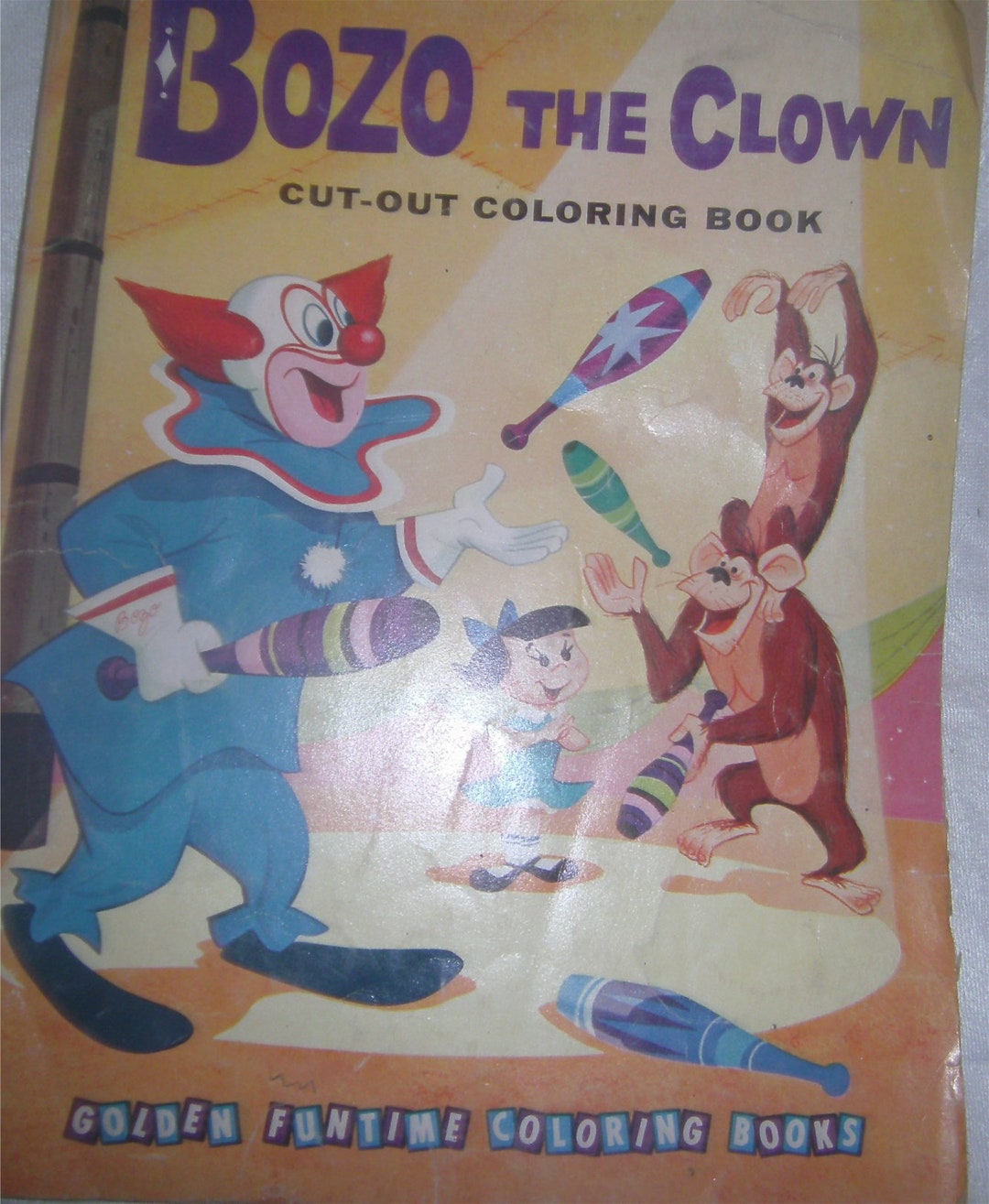 Bozo the Clown Cut Out Coloring Book - Etsy UK