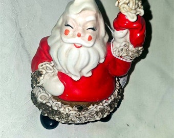Vintage Napco Spaghetti Trim Santa Planter - Etsy