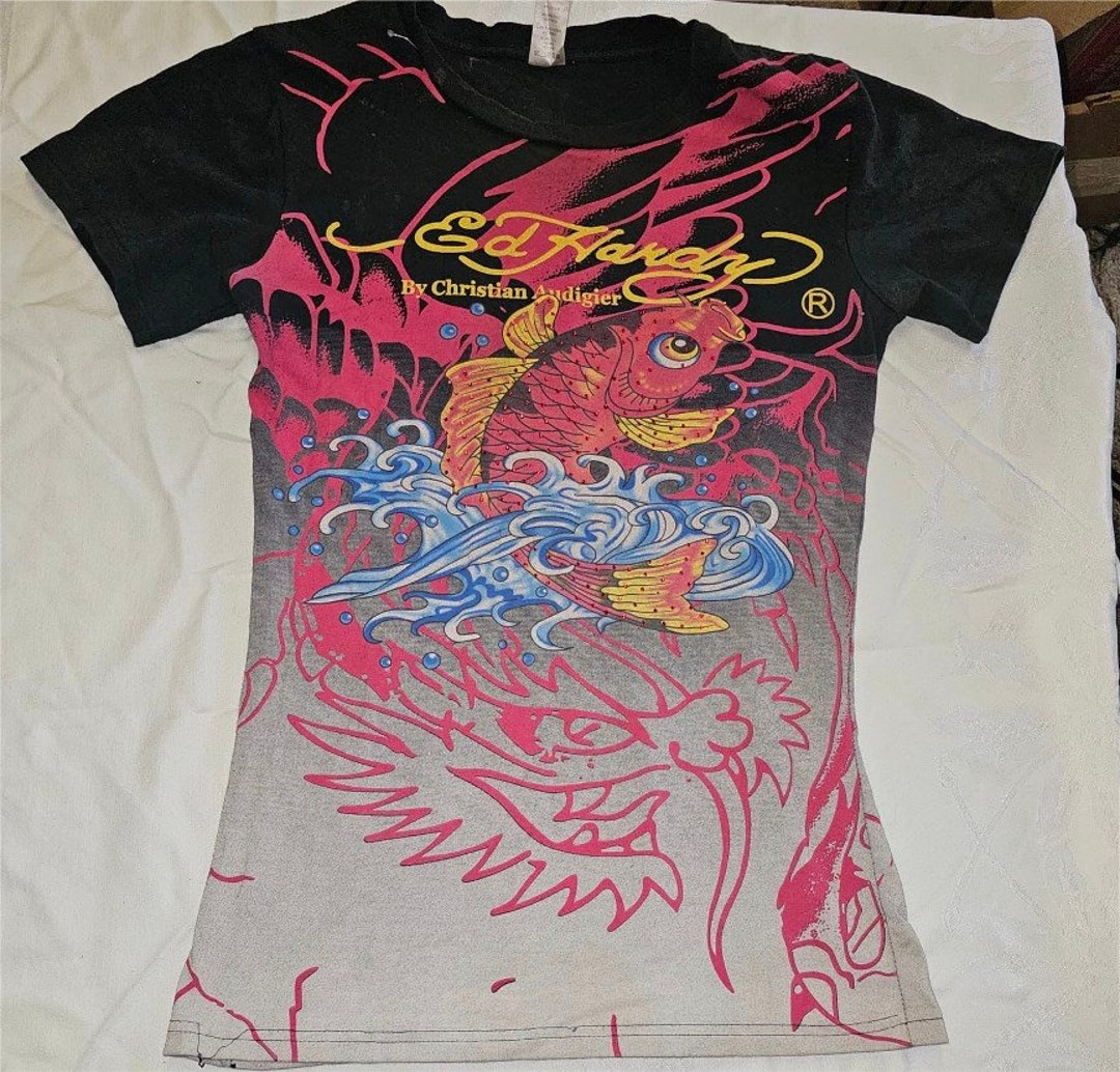 VINTAGE 90's MENS FASHION Vintage Ed Hardy Made by Christian Auligier ...