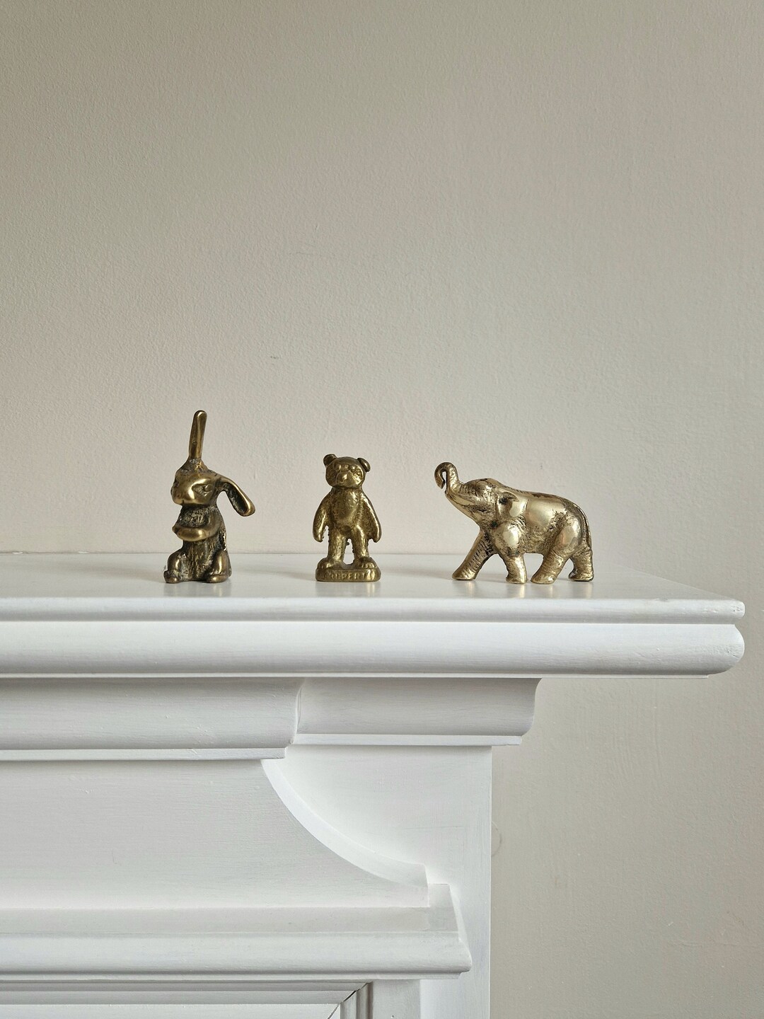 Collection of Vintage Miniature Brass Animal Figurines Ornaments ...