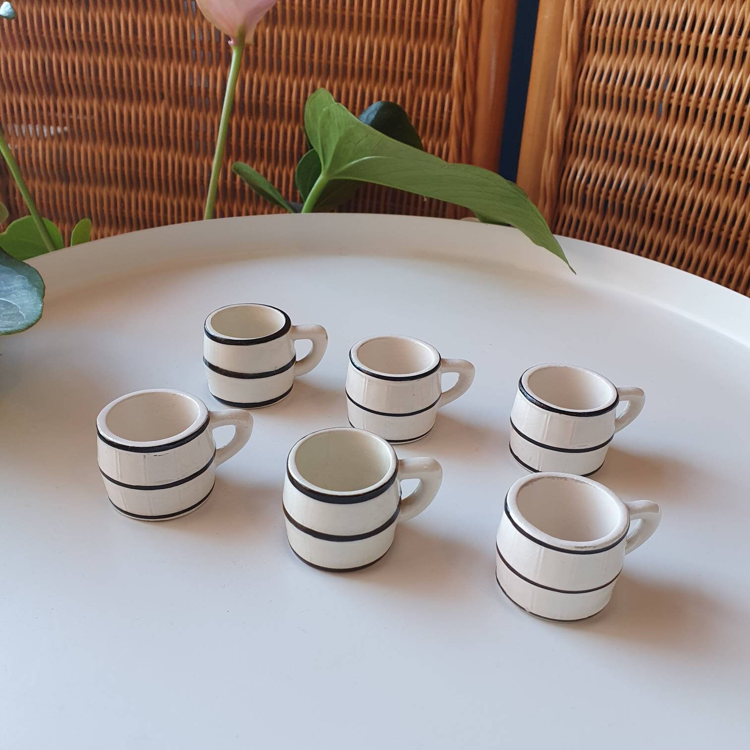 Vintage German Pottery Shot Glasses Novelty Kitsch Beer | Etsy