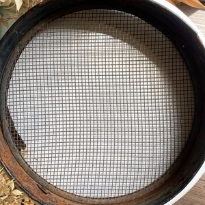 Antique Metal Sieve Farmhouse Kitchen Decor Rustic Cottage Salvaged ...