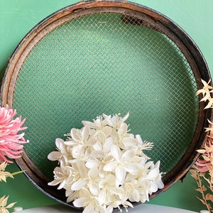 Antique Metal Sieve Farmhouse Kitchen Decor Rustic Cottage Salvaged ...