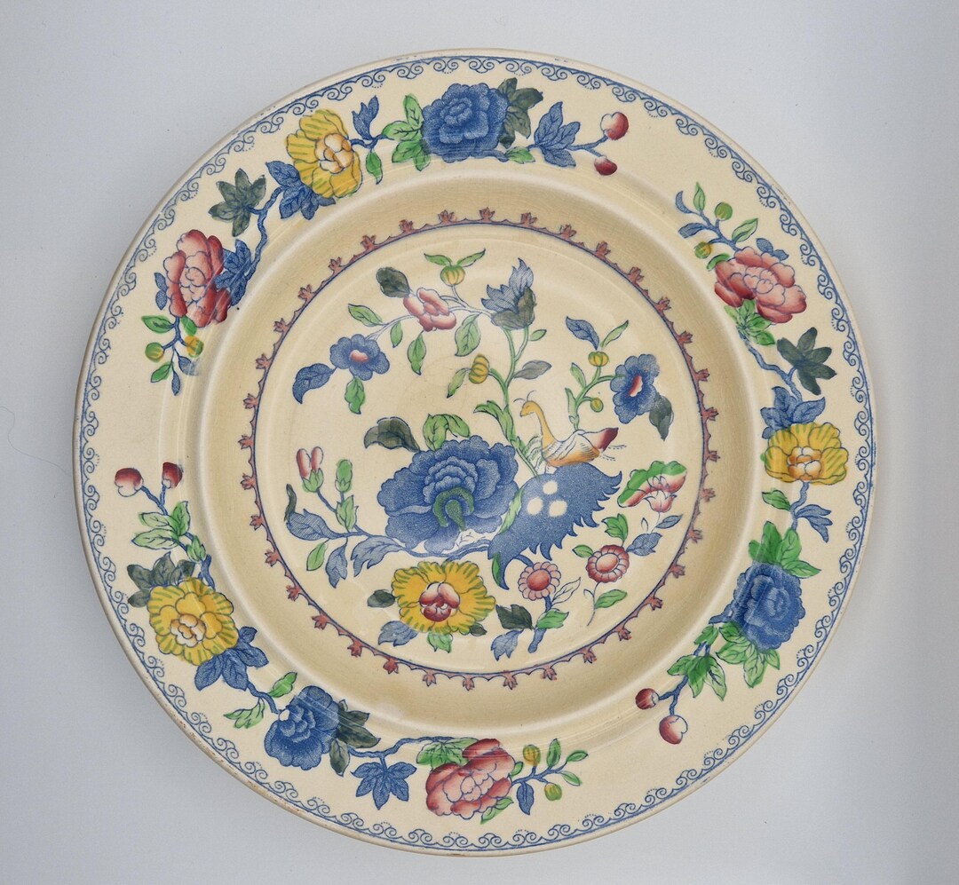 Antique Porcelain Masons Patent Ironstone Regency Plate Decorative Art ...