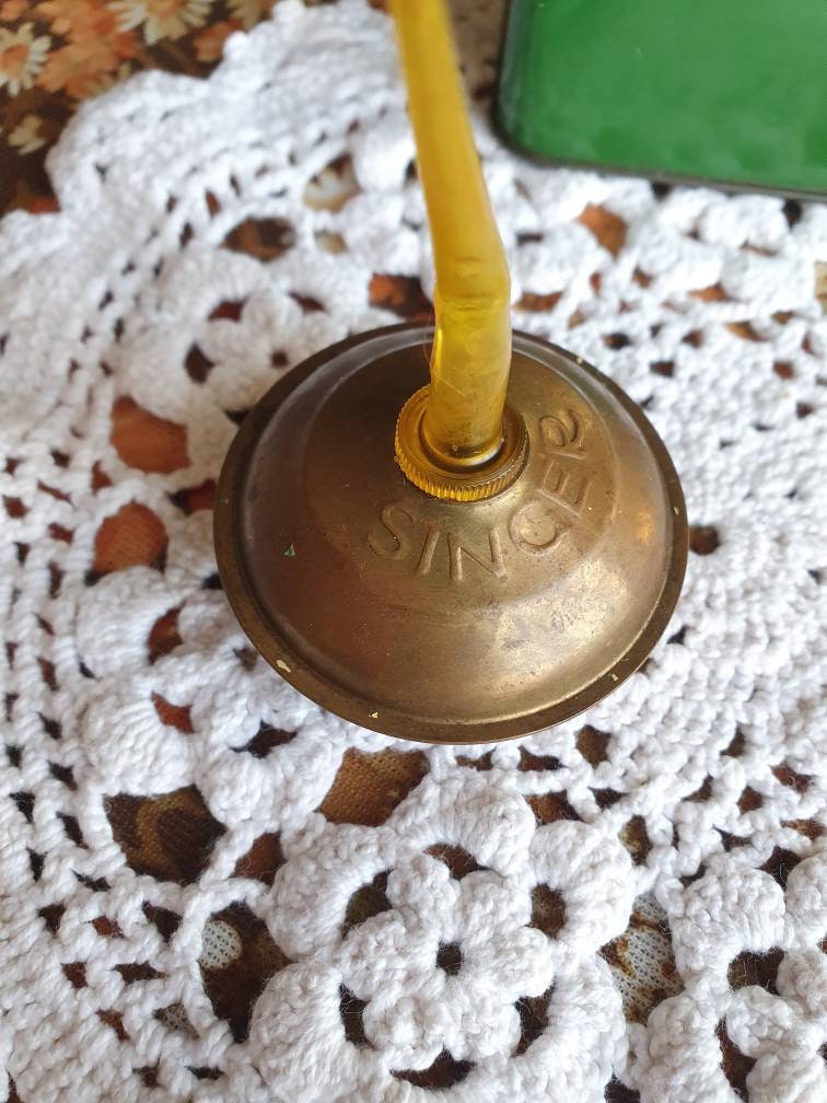 Vintage Singer Sewing Machine Tin With Spare Parts and - Etsy