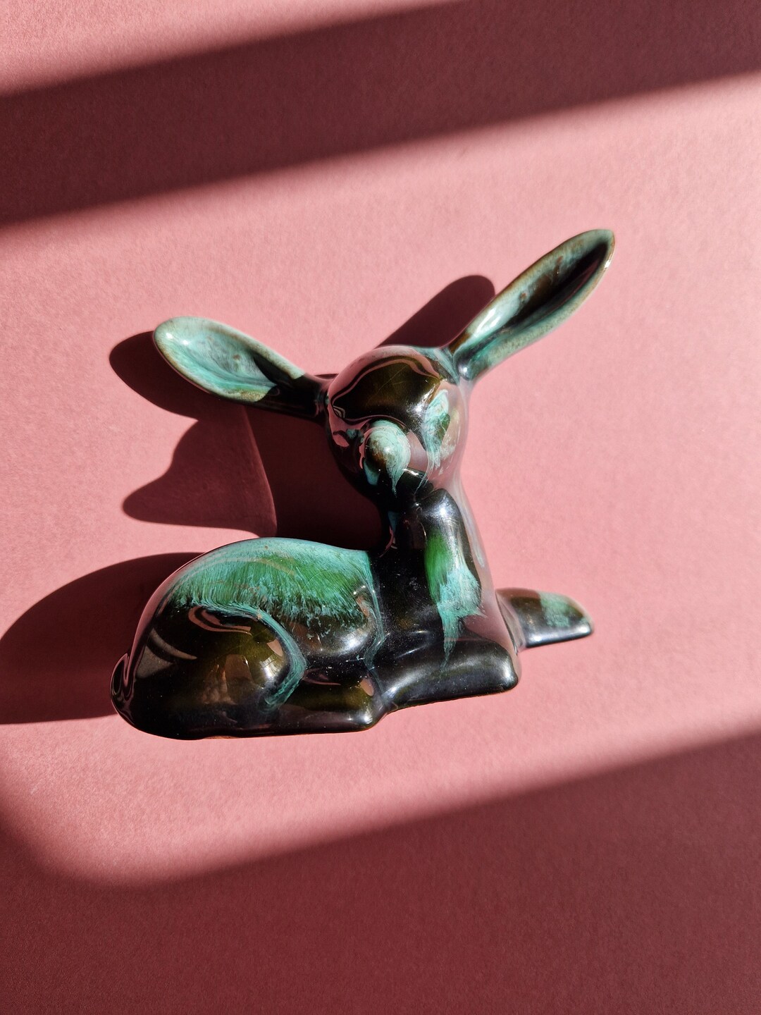 Midcentury Ceramic Fawn Deer Figurine Sculpture Canadian Blue Mountain ...