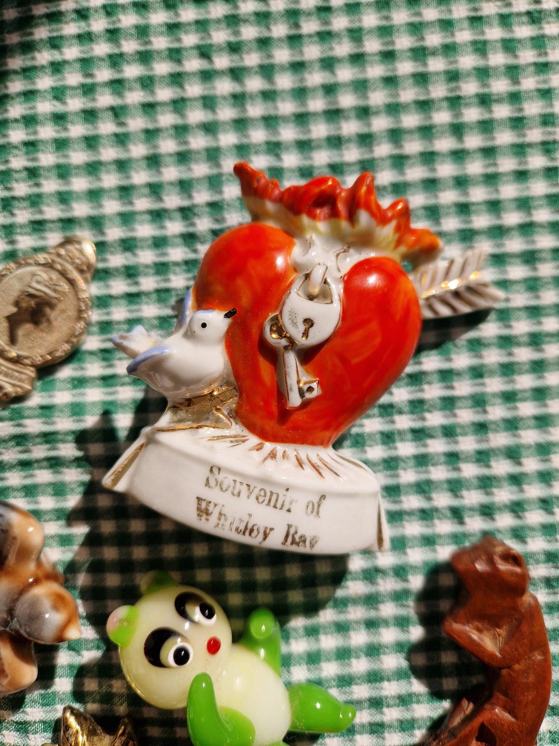A Collection of Antique Vintage Curiosity Special Keepsakes Figurines ...