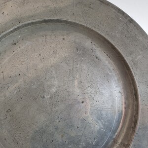 Large Antique 19th 18th Century Pewter Serving Bowl Platter Charger ...