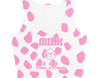 Strawberry Milk Crop Top - Etsy