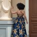 PALESA NAVY BLUE and Brown Dress - Etsy