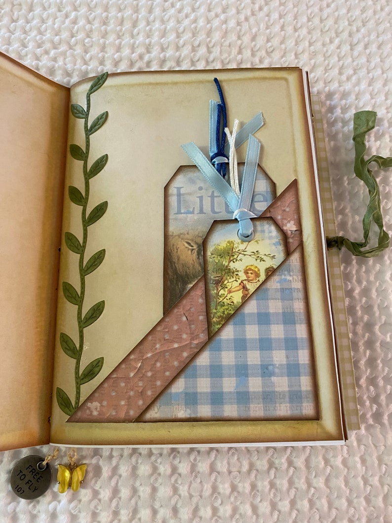 Journal, Writing, Pastel Colors, Paper, Lace, Charms, Bunnies, Rabbits ...