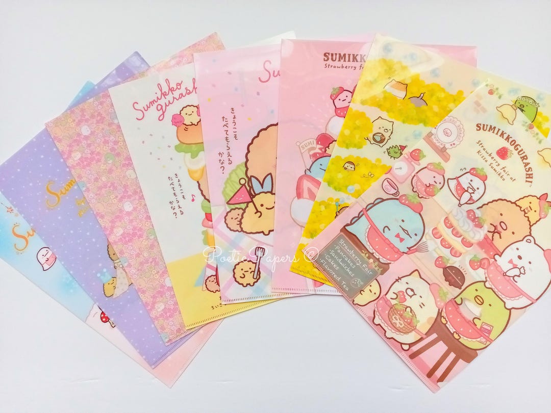 Sumikko Gurashi File Folders | San-x Folders and Stationery | Aesthetic ...