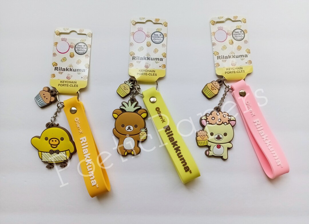 Rilakkuma Bakery Keychains | San-x Sanrio Keychain Bag Charm | Backpack ...
