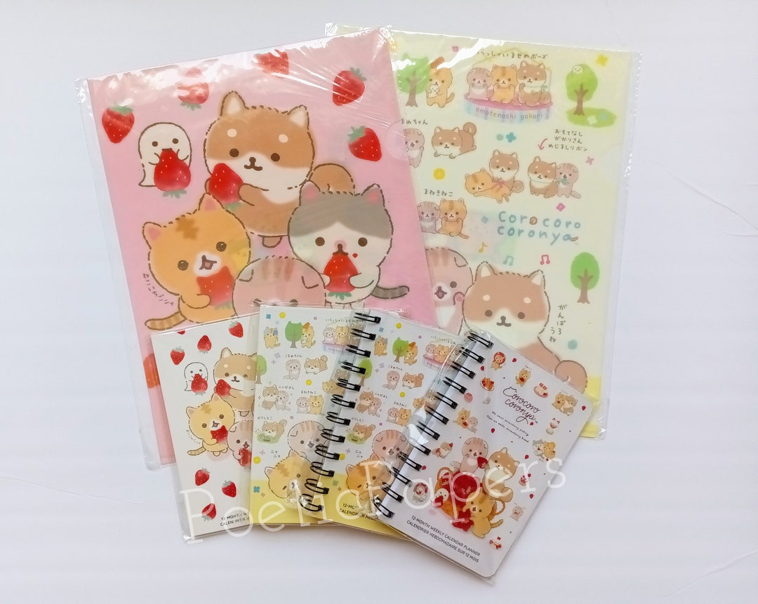 Cute Kawaii Cat Stationery | Cute Cat Notebook | Cute Cat Folders ...