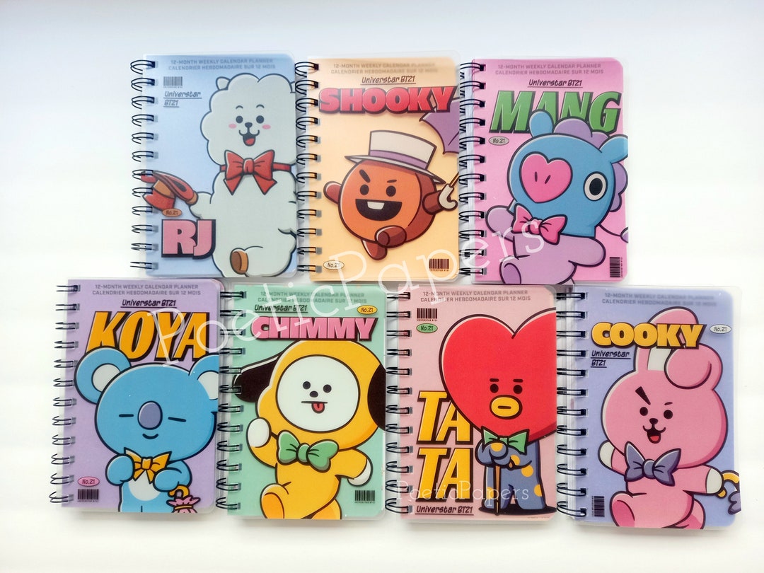 BT21 Vintage Notebook | BT21 Spiral Notebook | BTS Journal | BTS ...