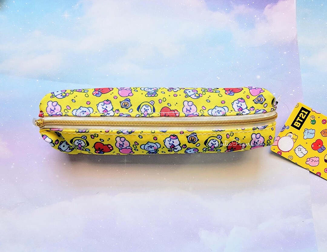 BT21 Pencil Case Jelly Candy Edition | Fabric Canvas Cases | Accessory ...