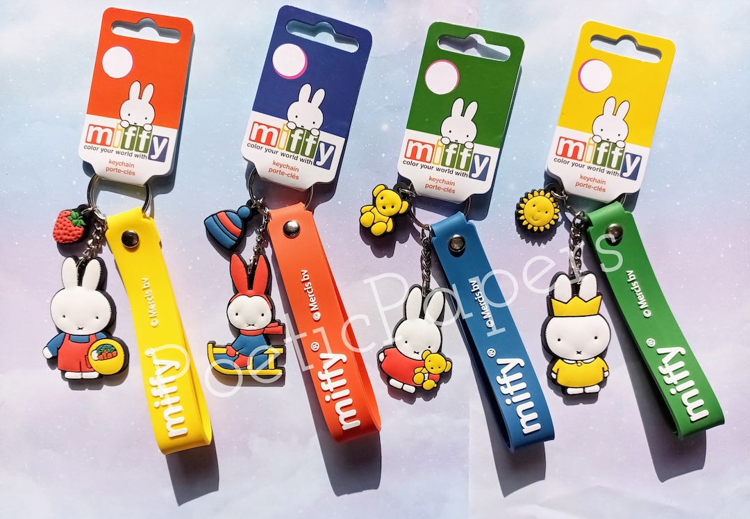 Miffy Keychains | Cute Bunny Keychains | Bunny Bag Charm | Backpack Accessories - Etsy