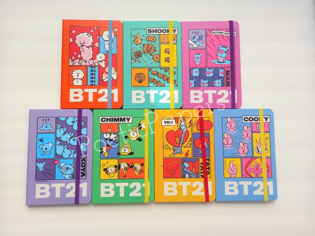 BT21 Notebook | BTS Journal | BTS Stationery | Kpop Back-to-school ...