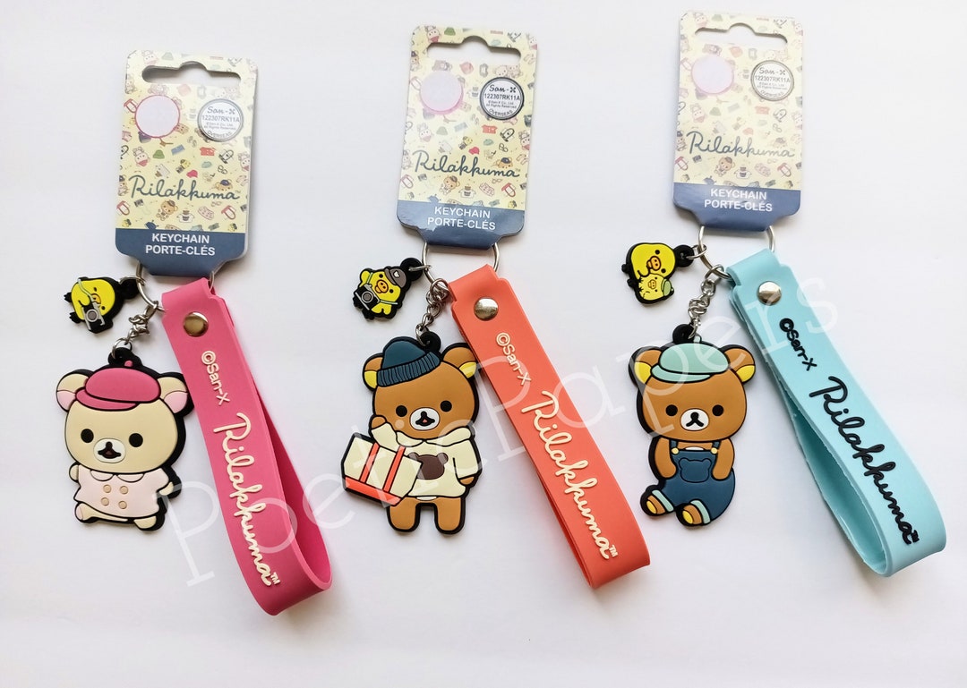 Rilakkuma Travel Keychains | San-x Sanrio Keychain Bag Charm - Etsy