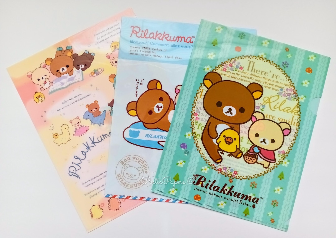 Cute Bear Stationery | Cute Japanese Notebook | Cafe-themed Folders and ...