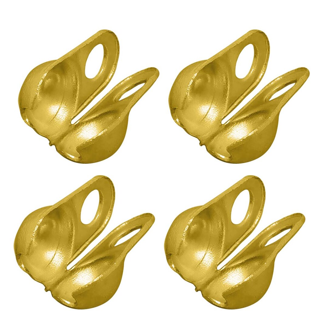 1000PCS 1.5mm 2mm 2.4mm 3.2mm 18K Gold Plated Ball Chain Loop Clasps ...