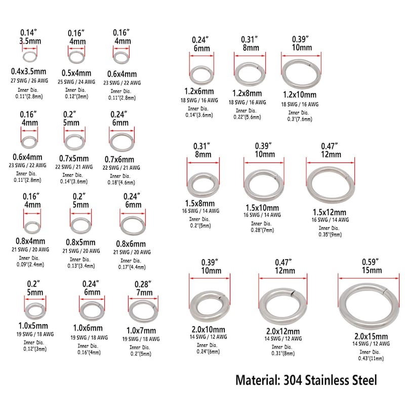 10mm O Ring Metal - Etsy UK